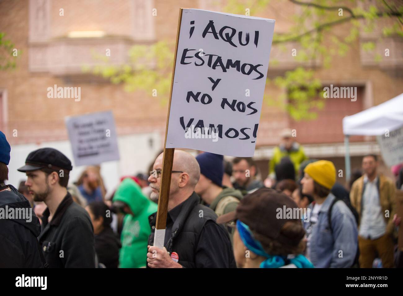 PORTLAND, OR - MAY 01: The May 1st parade set to celebrate the ...