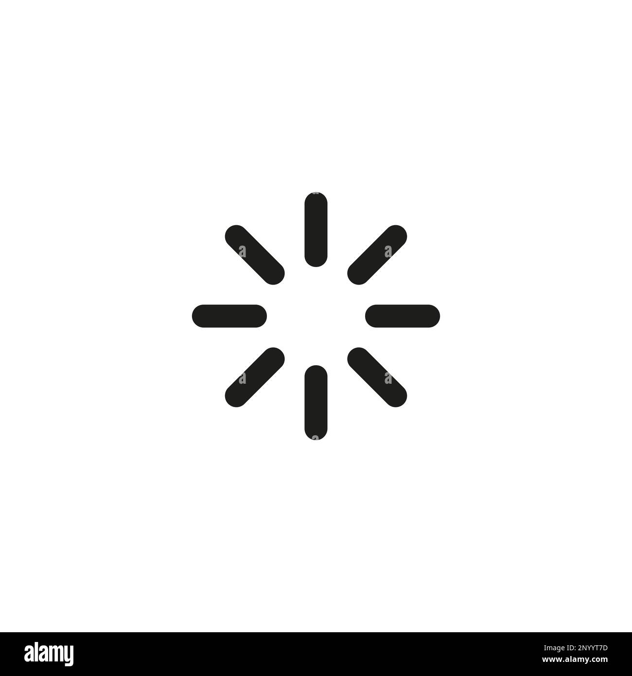 Brightness Icon, Intensity Setting Vector Art Illustration Stock Vector ...