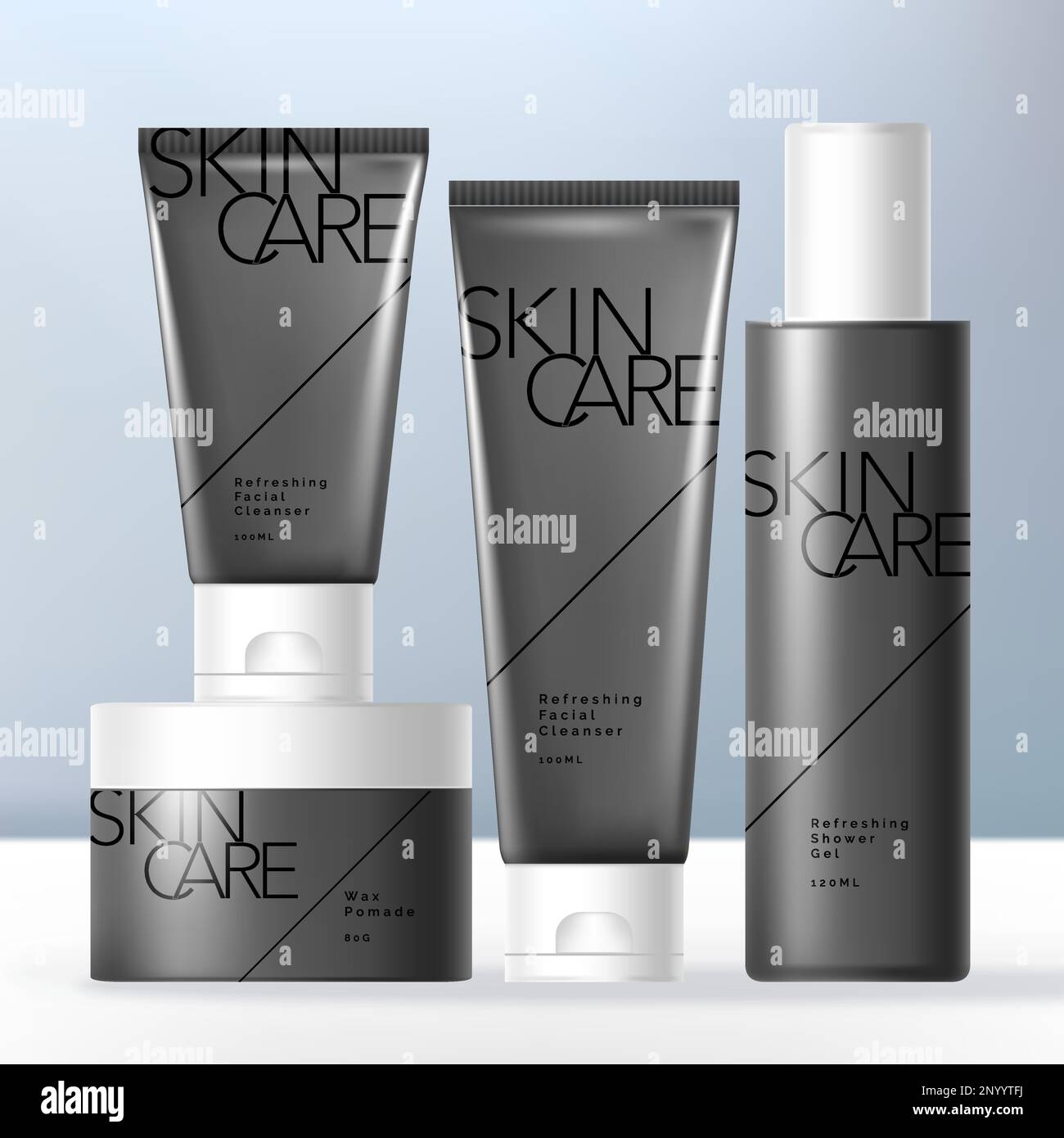 Mens hair gel Stock Vector Images - Alamy