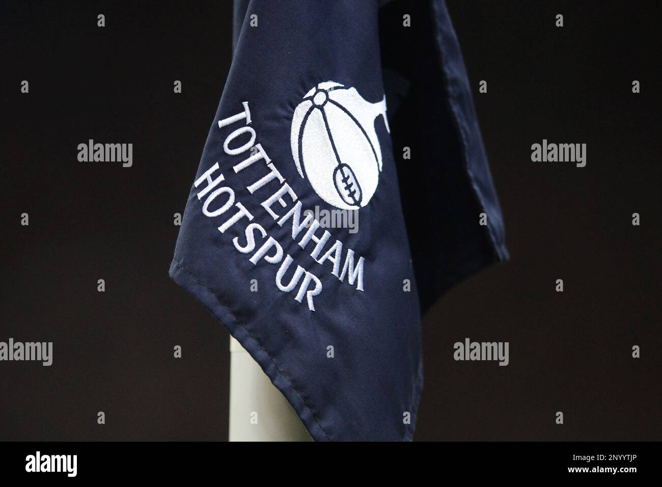 Corner flag branding - Tottenham Hotspur v Juventus, UEFA Champions ...