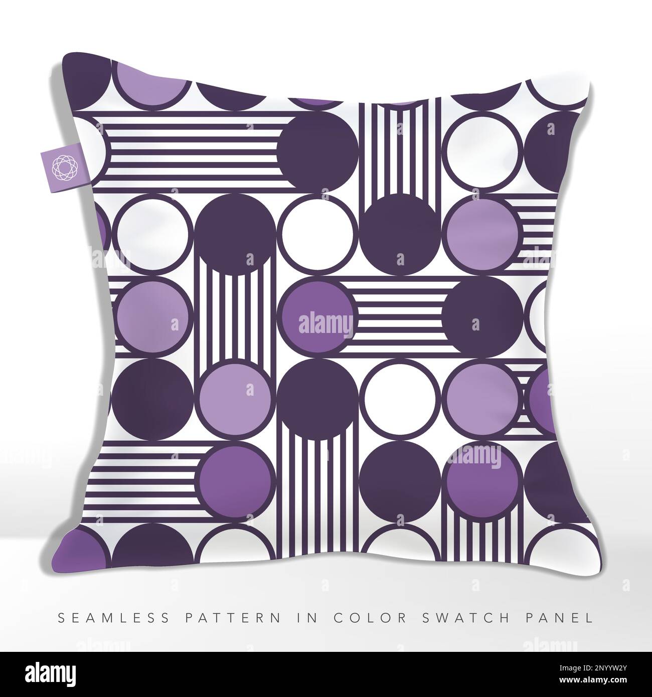 Vector Retro Circles and Stripes Seamless Pattern for Fabric or ...