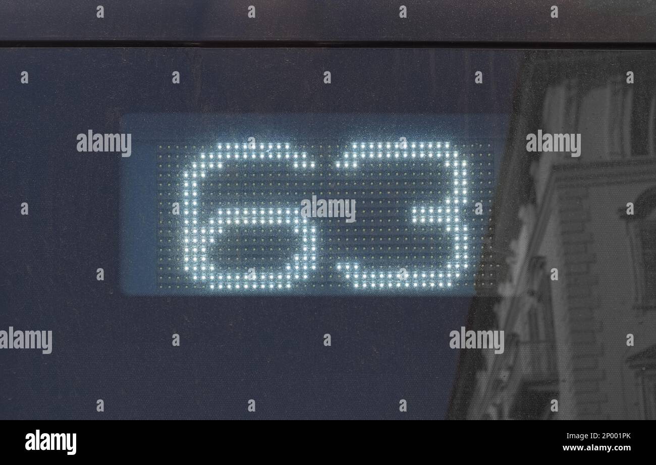 Number 63 bus hi-res stock photography and images - Alamy