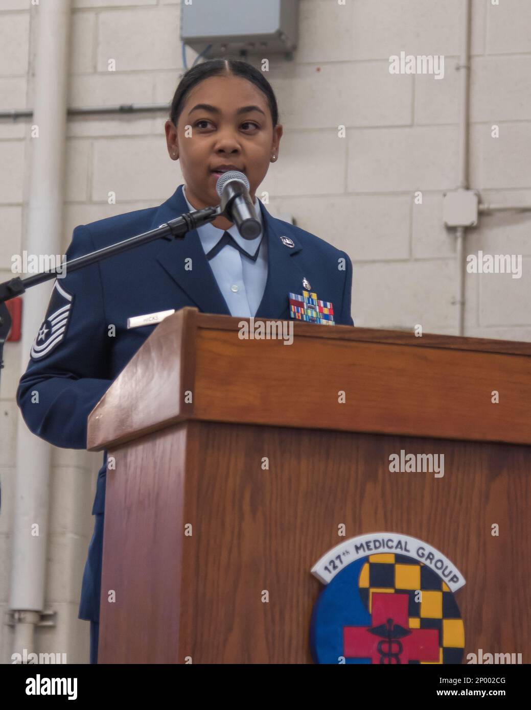 Master Sgt. Sharmaine Hicks, senior enlisted leader, medical operations ...
