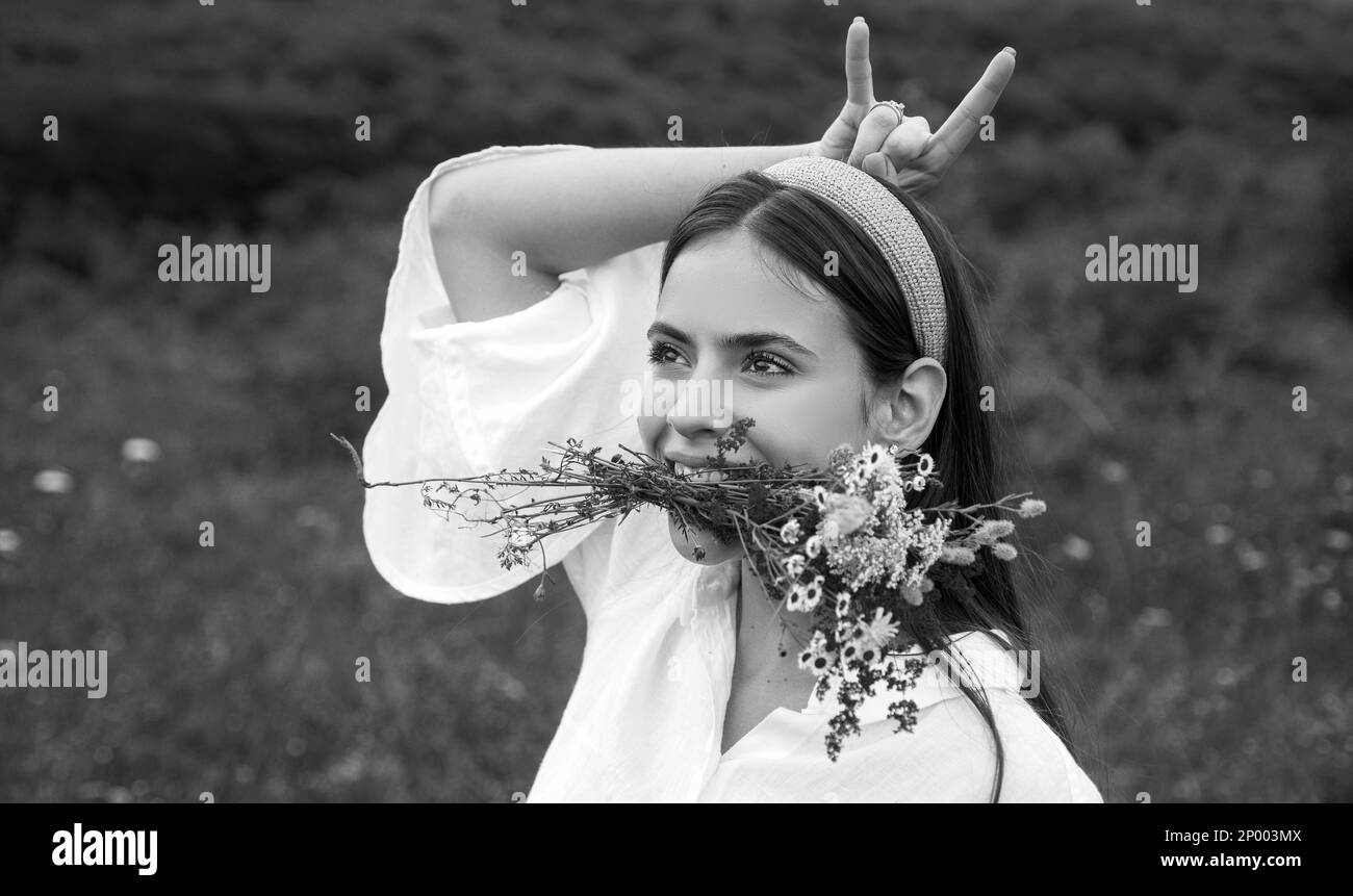 Vegan crazy people concept. Vegetarian woman. Take in veggie. Cow girl ...