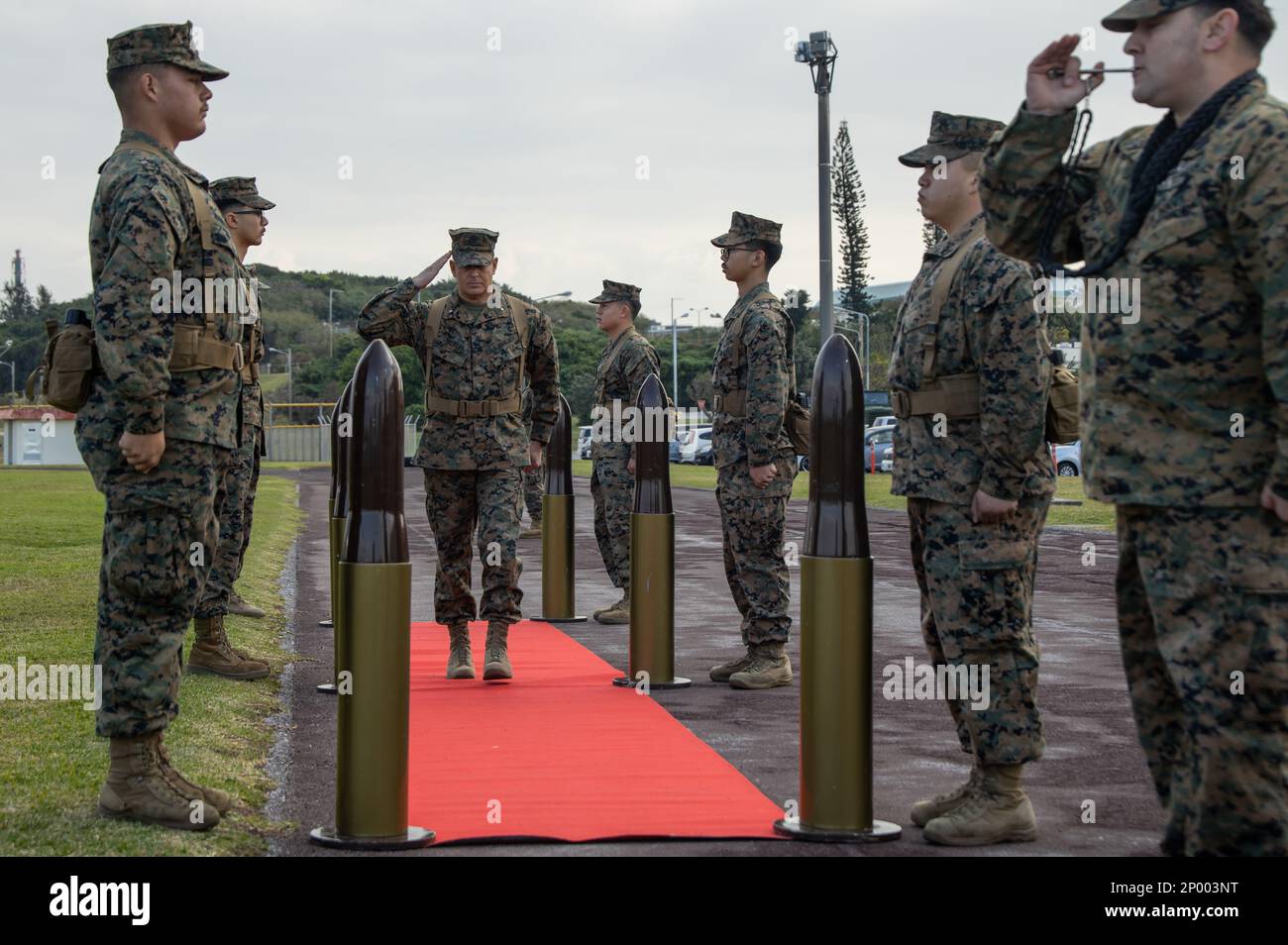 U.S. Marine Corps Brig. Gen. Adam Chalkley, commanding general of 3rd ...