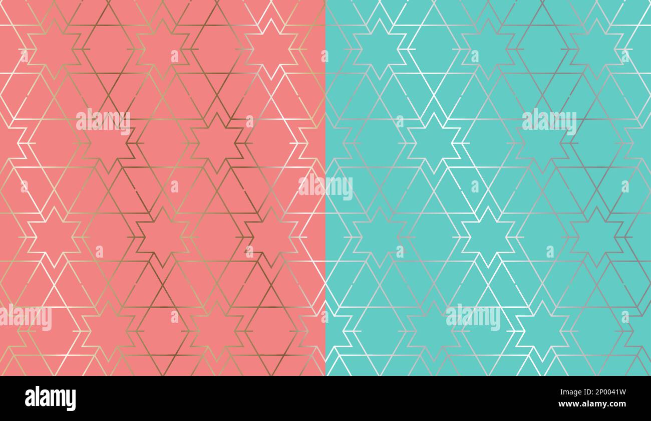 Vector Line Drawing Retro David Star Monochrome Seamless Pattern with ...