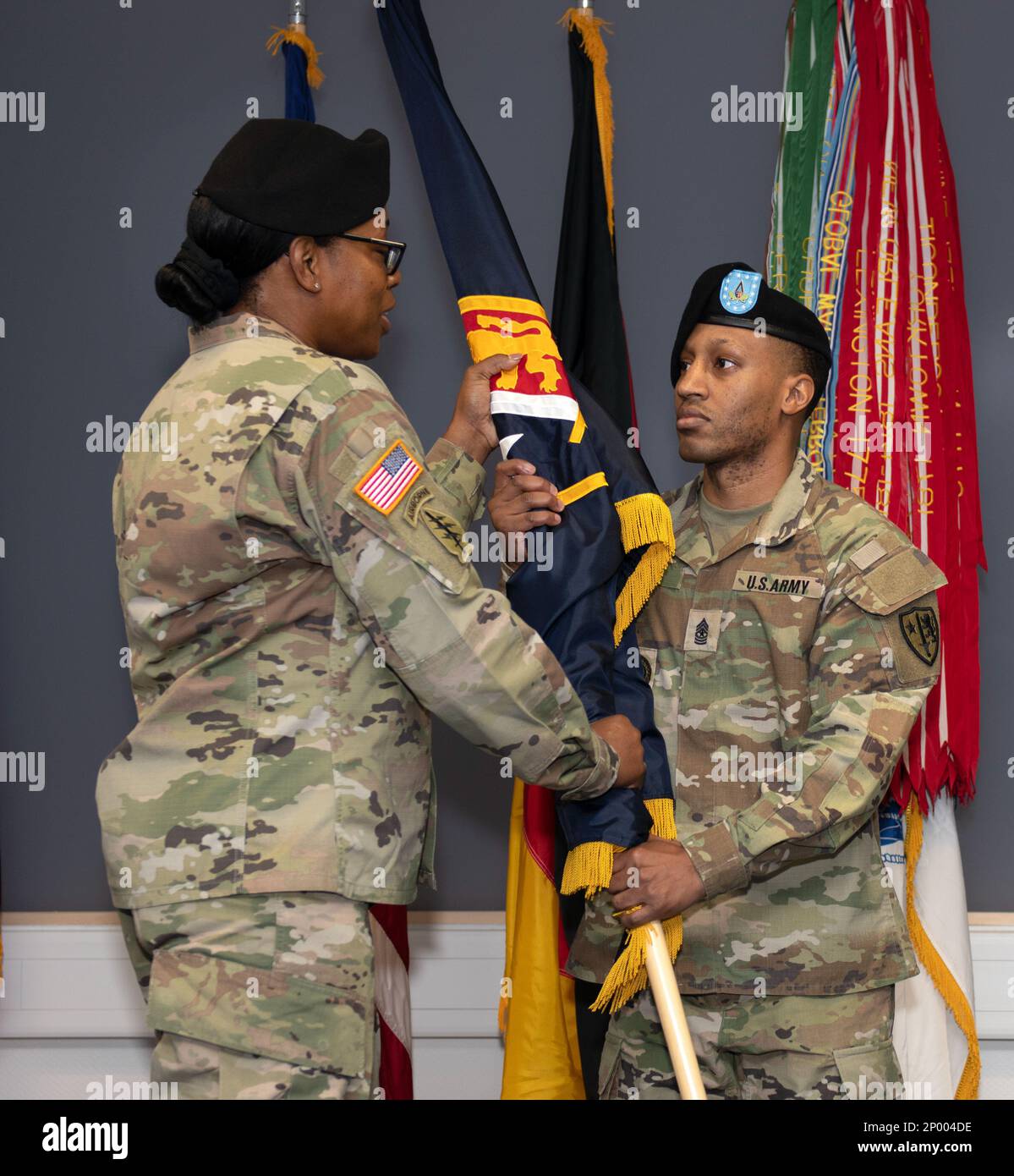 U. S. Army Command Sgt. Maj. Kisha M. Thomas with United States Army ...