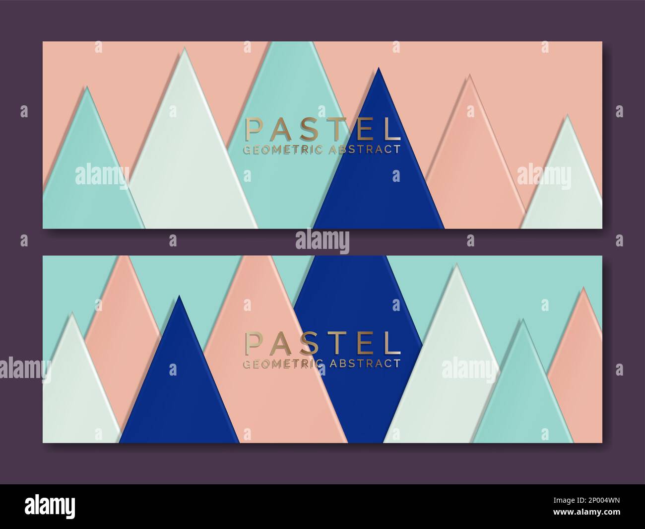 Vector Paper Cardboard Overlapping Triangles Illustration for Jewelry ...