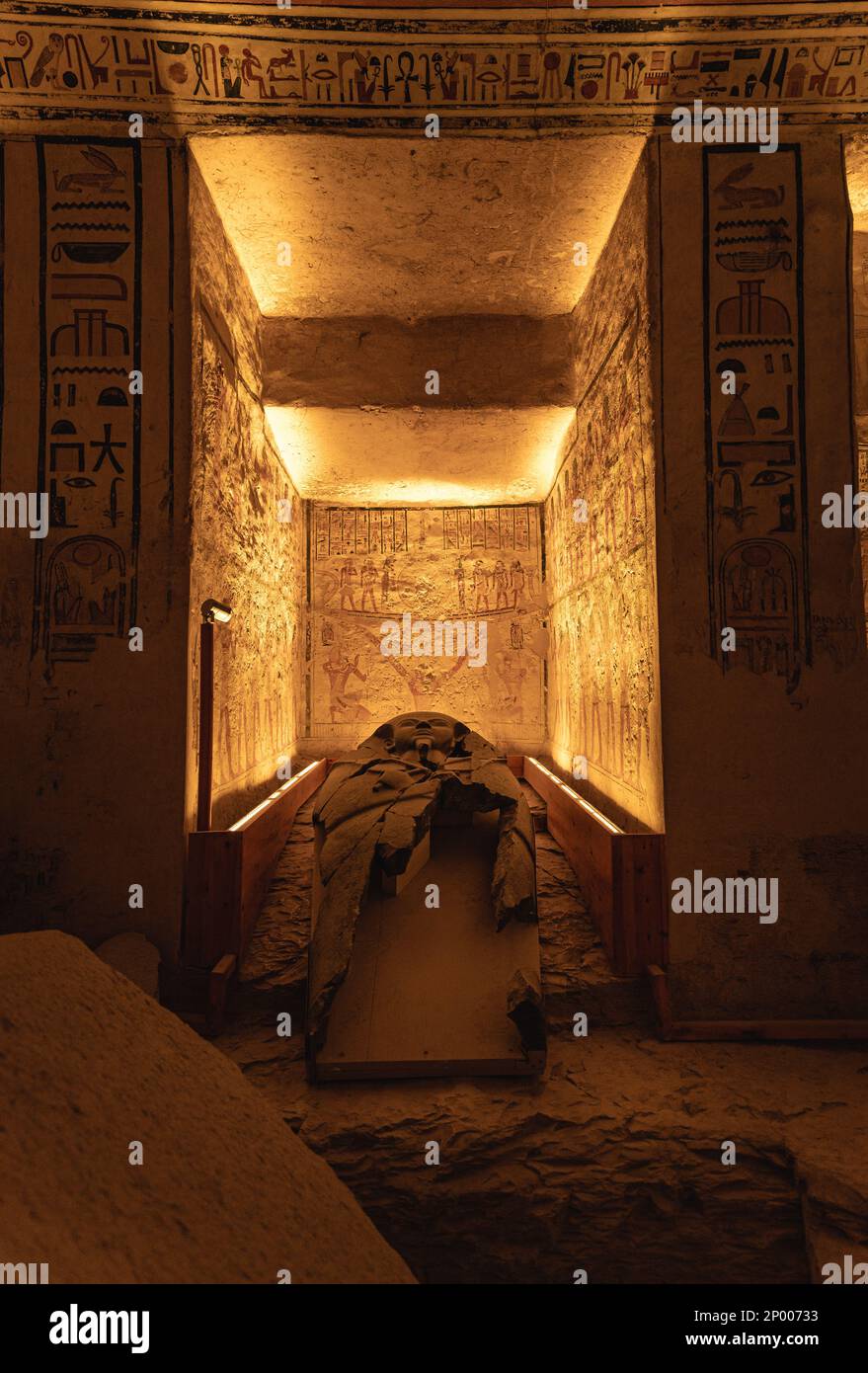 Tomb of Ramses IV in Valley of the Kings, Egypt Stock Photo - Alamy