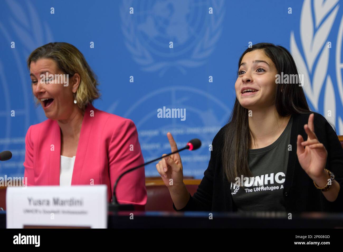 Kelly T. Clements, left, United Nations Deputy High Commissioner for ...