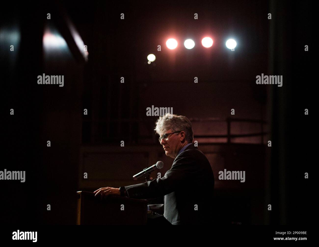 Rabbi Elie Kaplan Spitz speaks during Chapman University's "An Evening ...