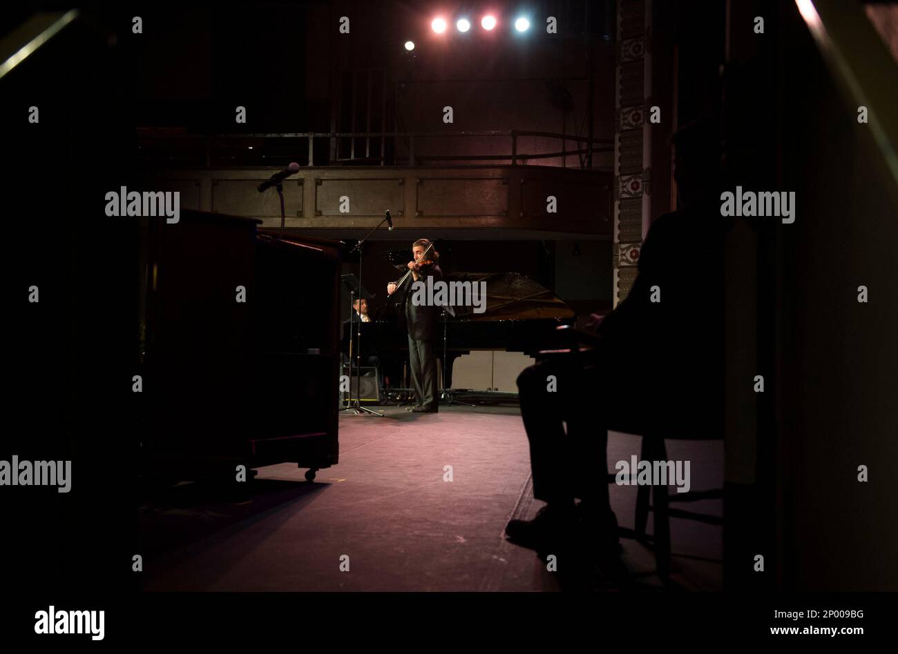 Violinist Iman Khosrowpour and pianist Daniel Alfred Sachs perform the ...