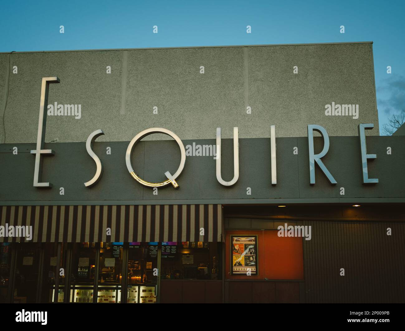 Landmarks Esquire Theatre vintage sign, Denver, Colorado Stock Photo ...