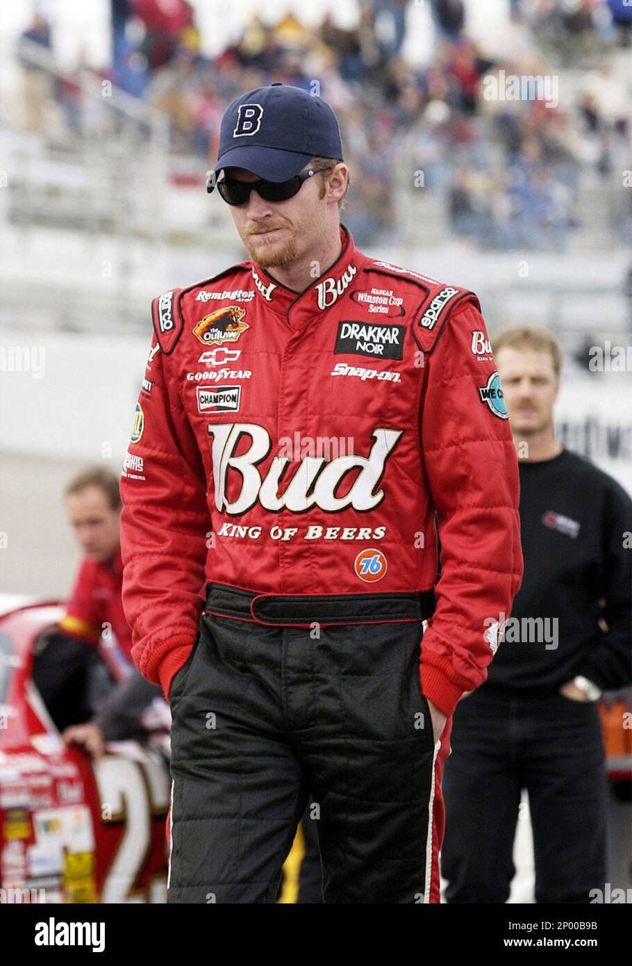 Dale Earnhardt Jr. tests the track during qualifying for the Pop Secret ...