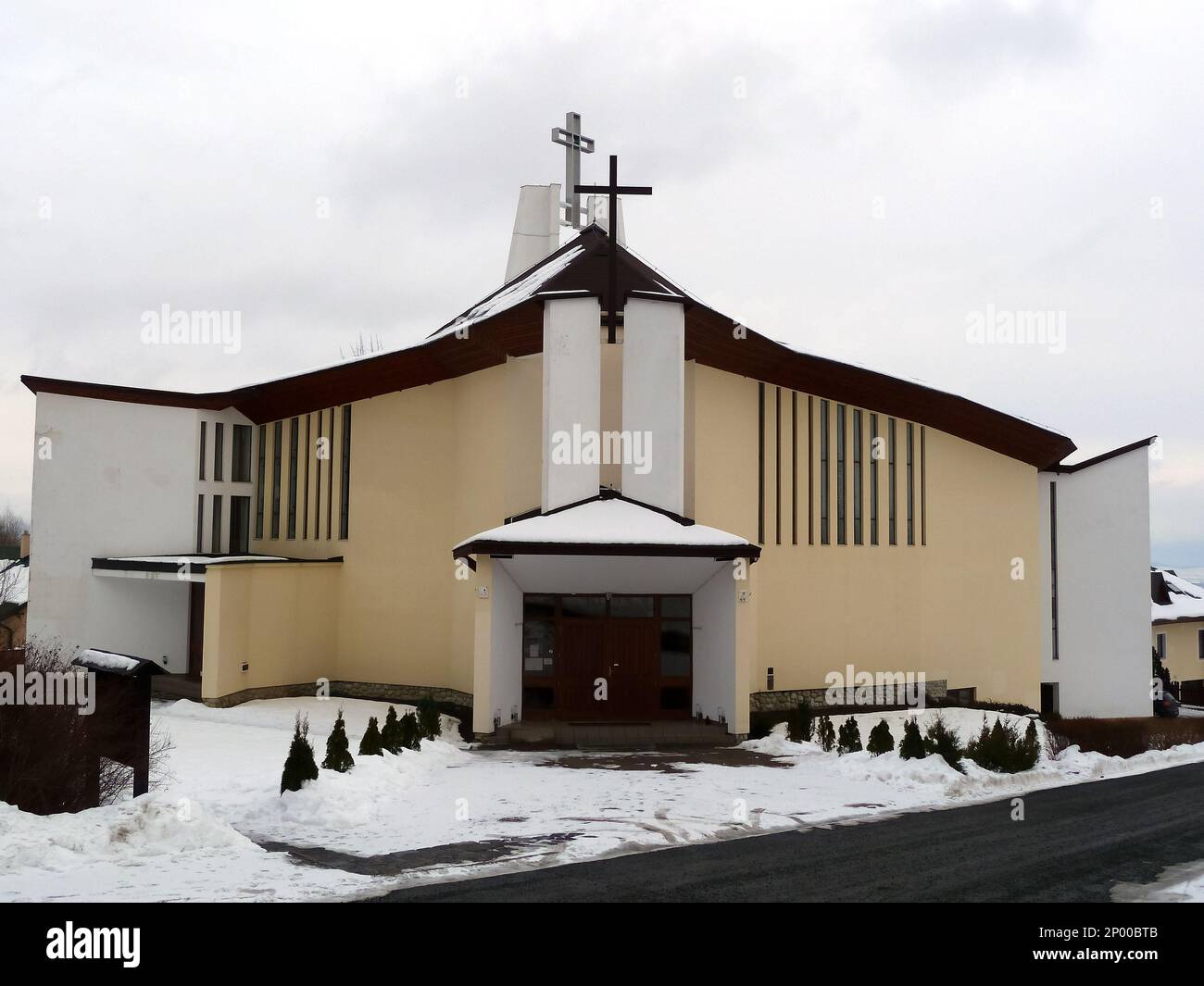 Church of St. Peter and Paul, modern church, Kostol sv. Petra a Pavla ...