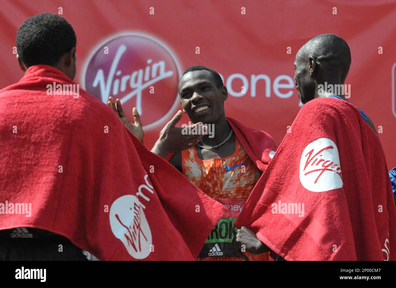 Bedan Muchiri (KEN) aka Bedan Karoki Muchiri reacts after placing third ...