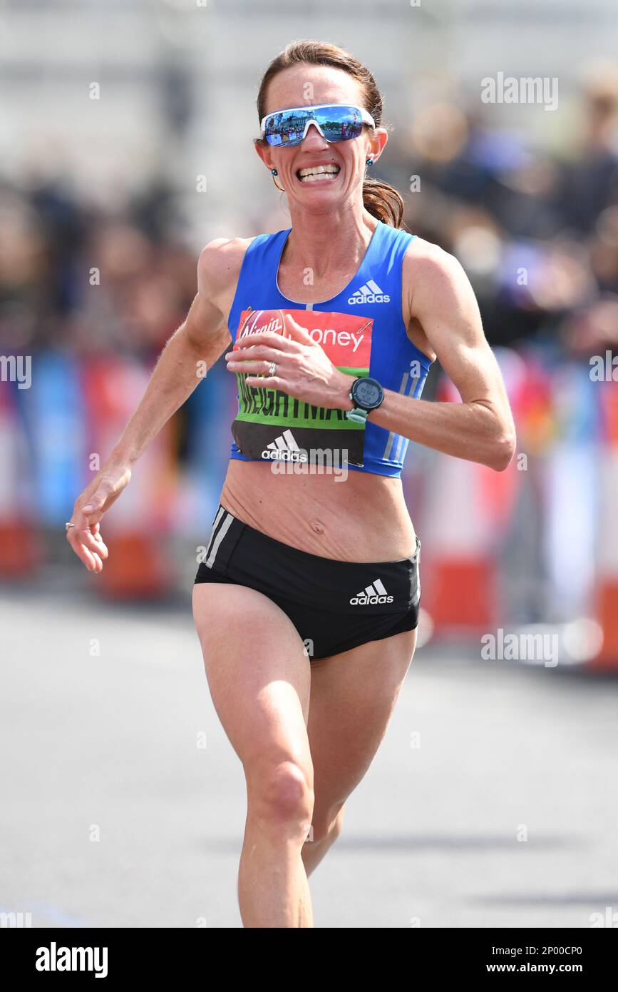 Lisa Weightman (AUS) places fourth in the women's race in 2:25:15 in ...