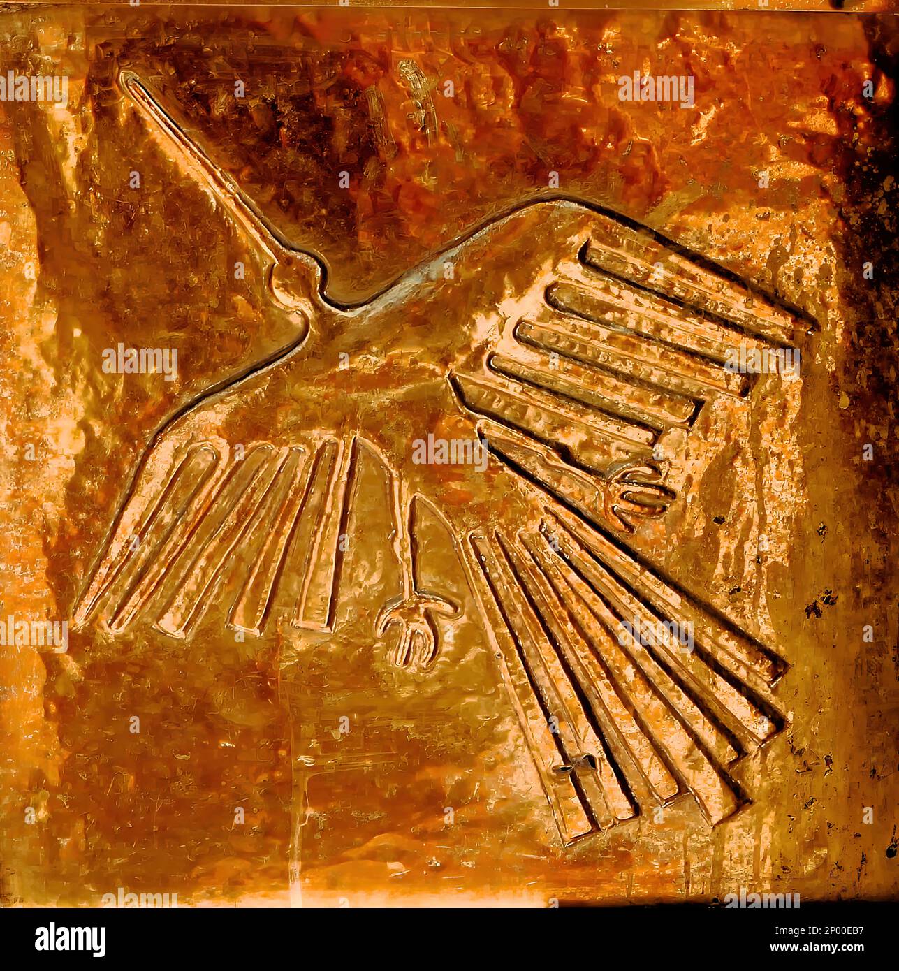 Relief bronze panels of Inca symbols in Cusco Peru Stock Photo - Alamy