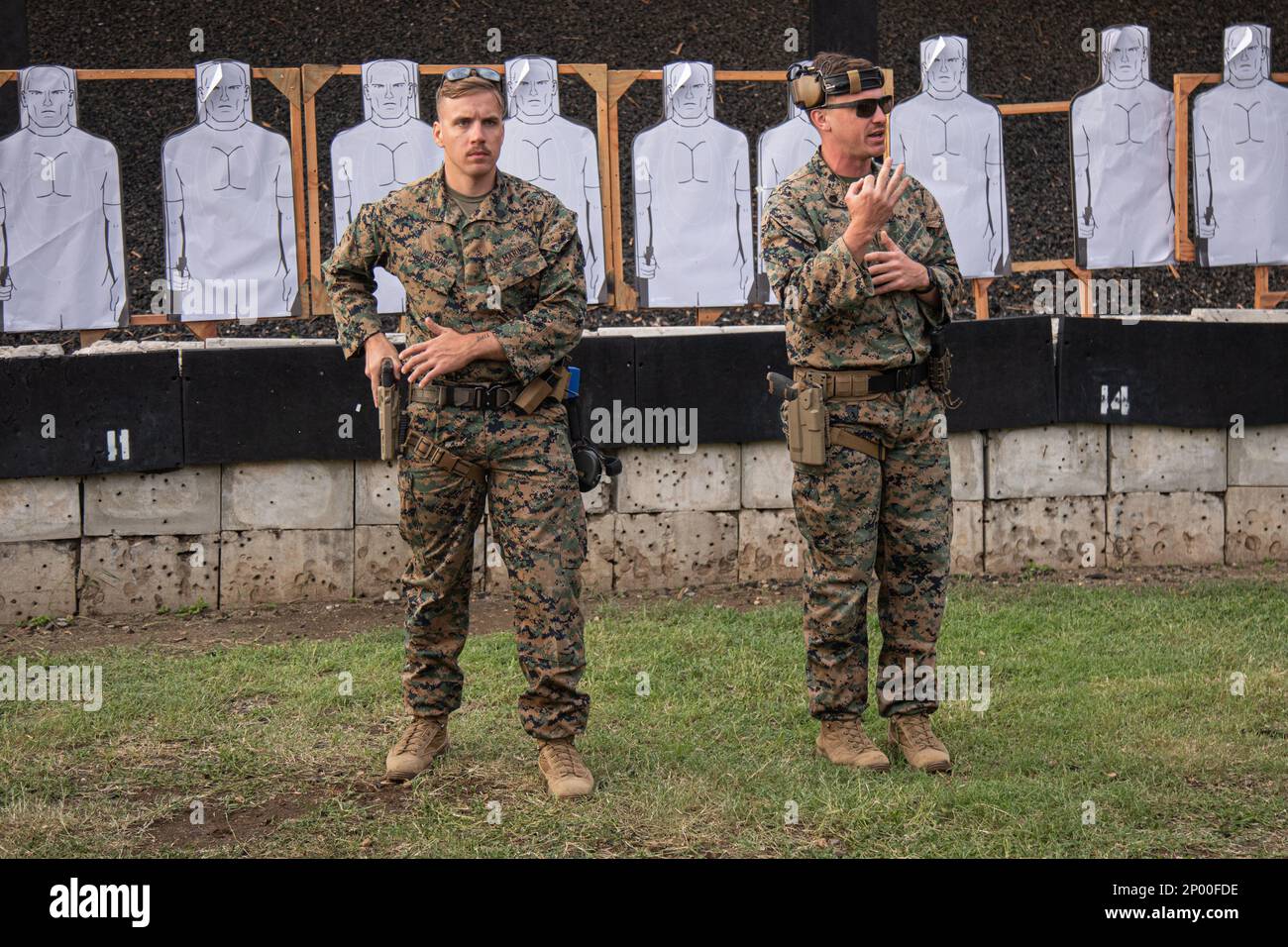 U.S. Marine Corps Staff Sgt. Stephen Corson, pistol team staff ...