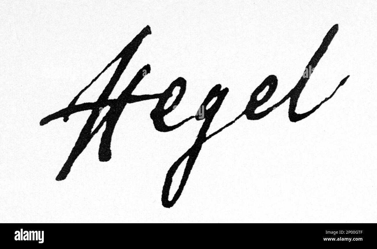 Filosofo hegel hi-res stock photography and images - Alamy