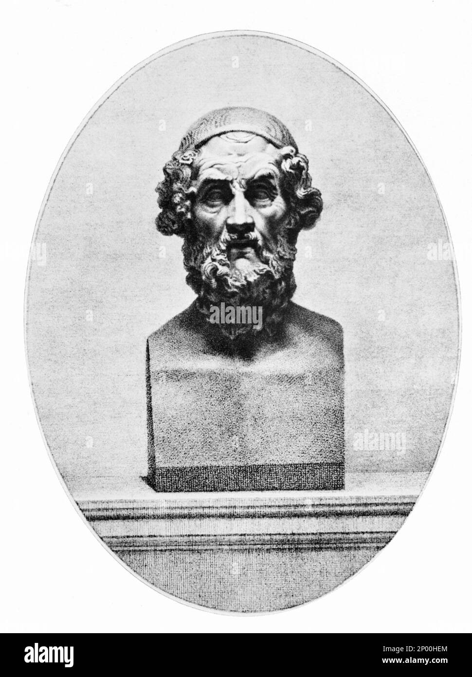 The ancient greek heroic deeds poet HOMER ( OMERO - VIII century b. C ...