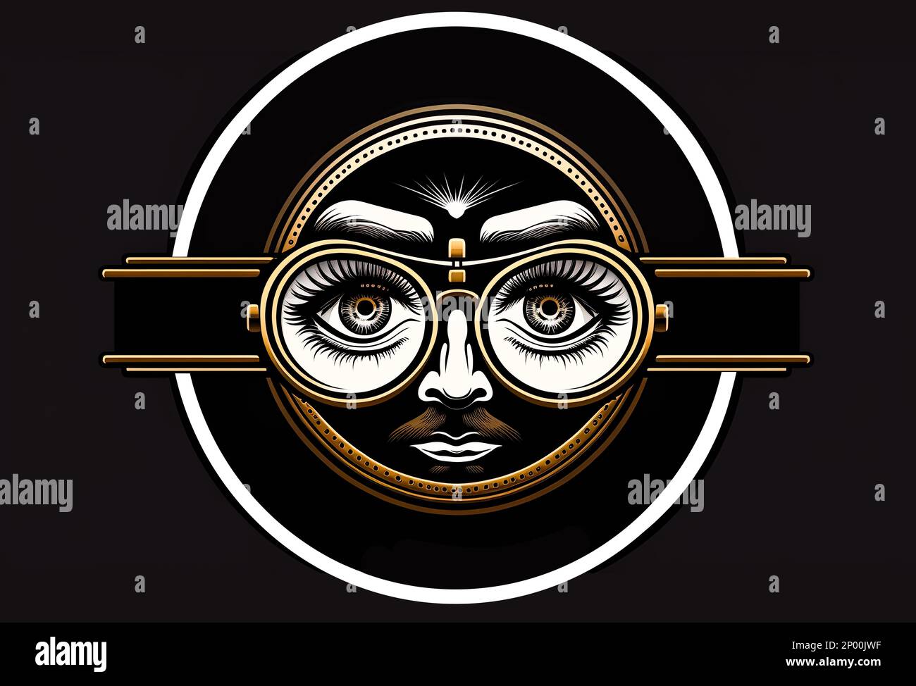 Glasses for round face hi-res stock photography and images - Alamy