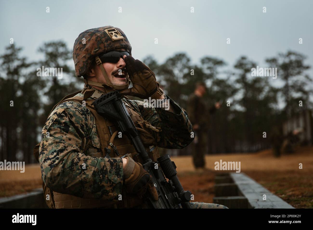 U.S. Marine Corps Sgt. Michael Santangelo, squad leader, 2nd Battalion ...