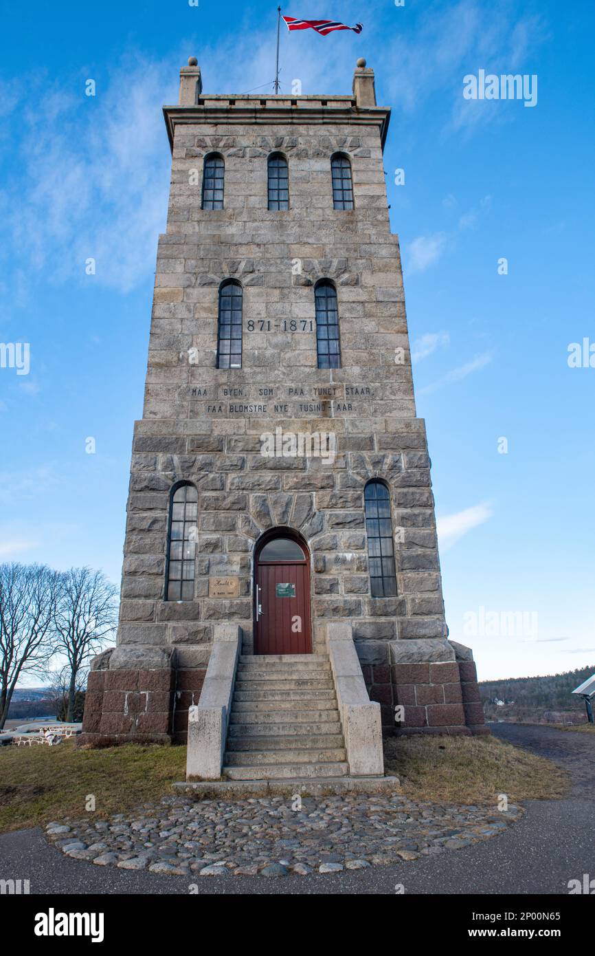 The ruins of the medieval Tønsberg Fortress and Castle, located in ...