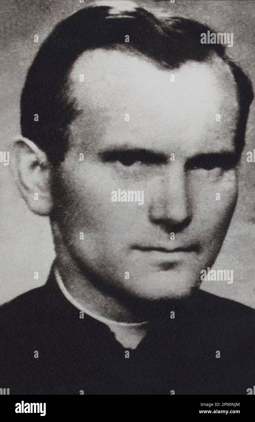 1946 , Niegoszowice , Poland : The young priest KAROL Josef WOJTYLA ...