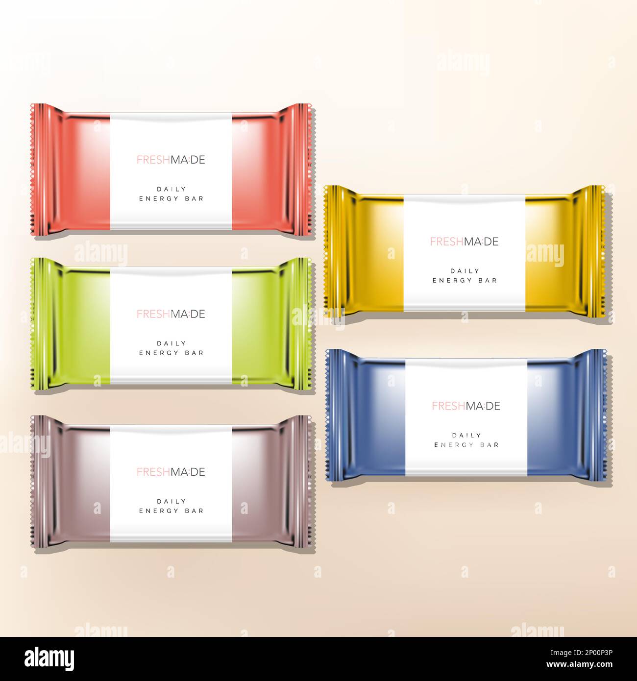 Energy bar packets Stock Vector Images - Alamy