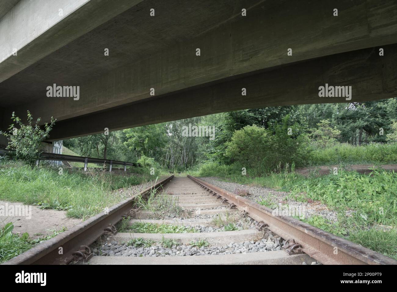 Abandoned railroad tracks under hi-res stock photography and images - Alamy