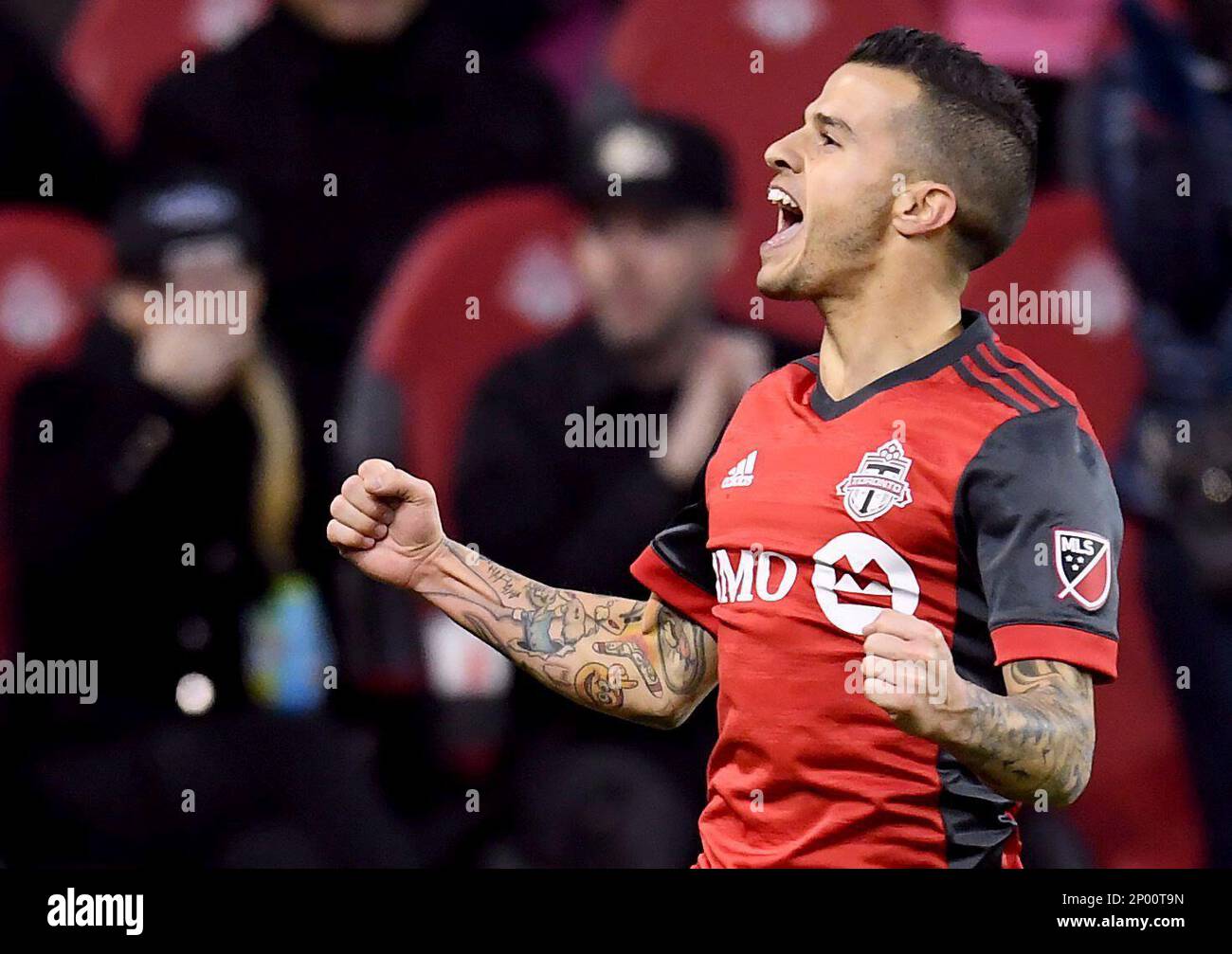 Toronto FC forward Sebastian Giovinco (10) celebrates his goal during ...