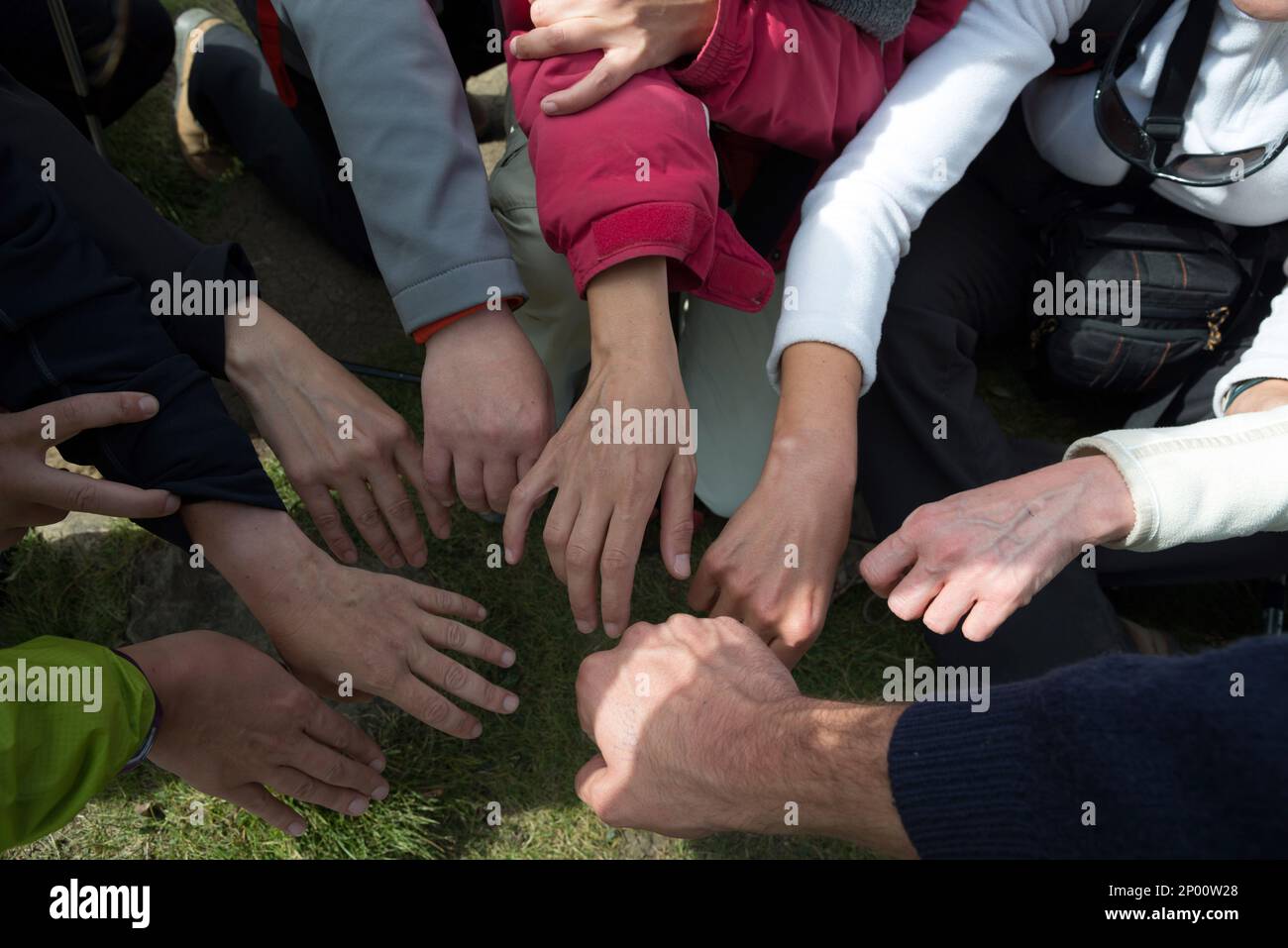 Group of team friends hi-res stock photography and images - Alamy