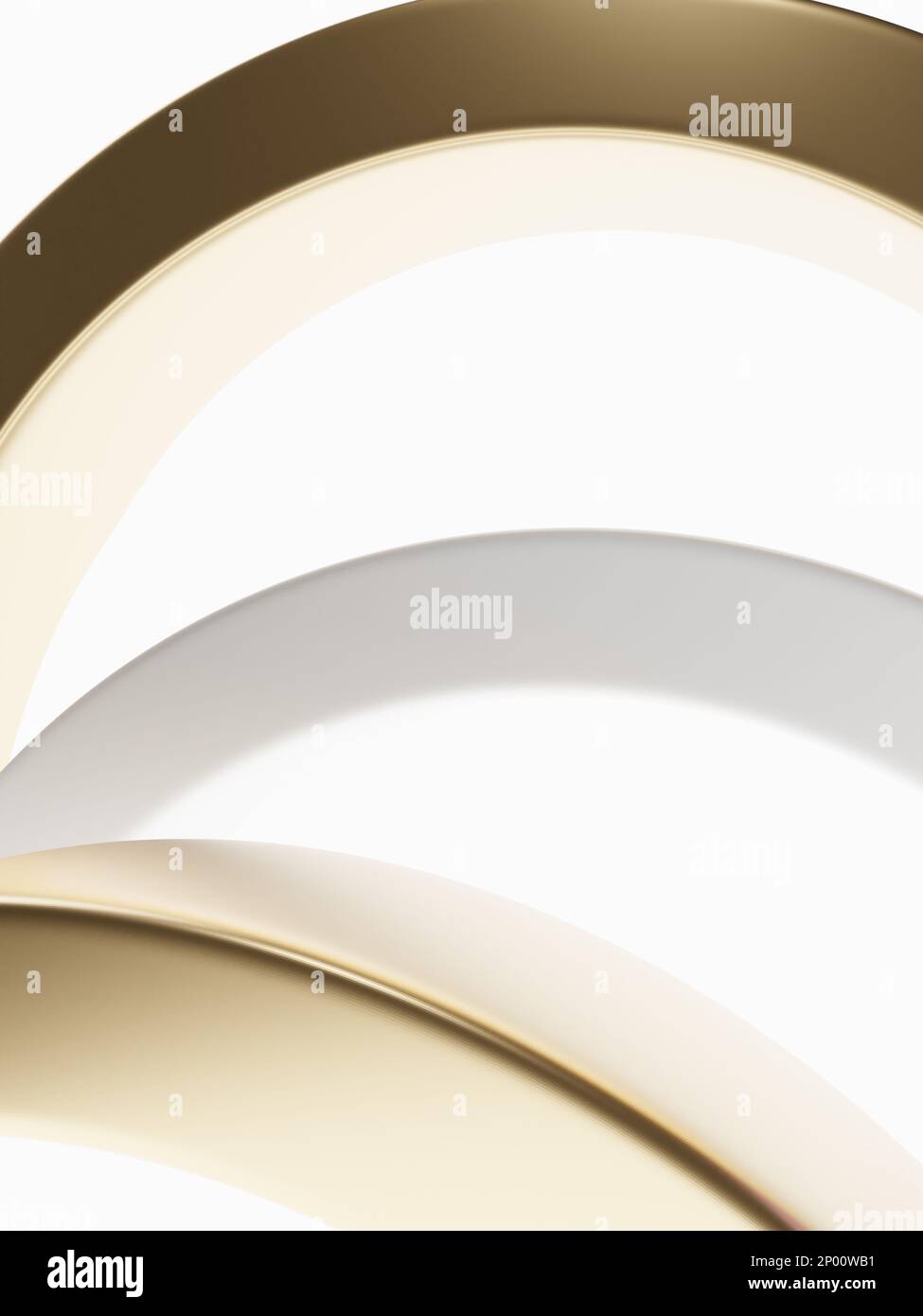 3D Rendering Multi Layers All Skin Color Rings under Blue Sky for ...