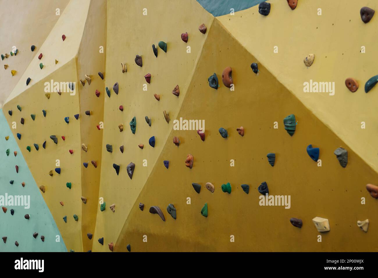 rock climbing wall on the street Stock Photo - Alamy