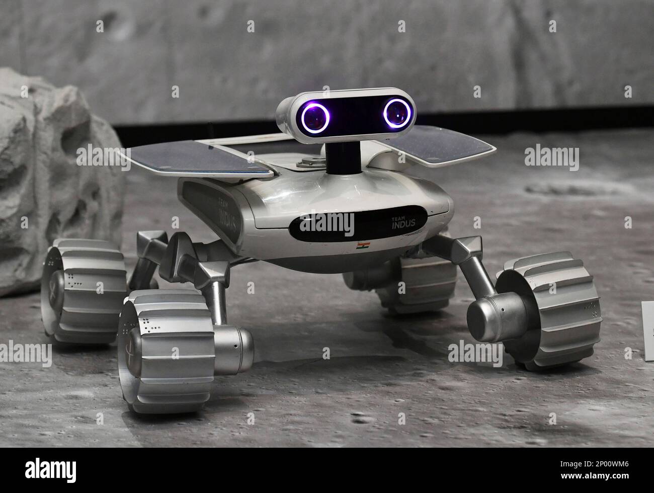 Indian Lunar Exploration TeamIndus demonstrate a run of moon rover ...