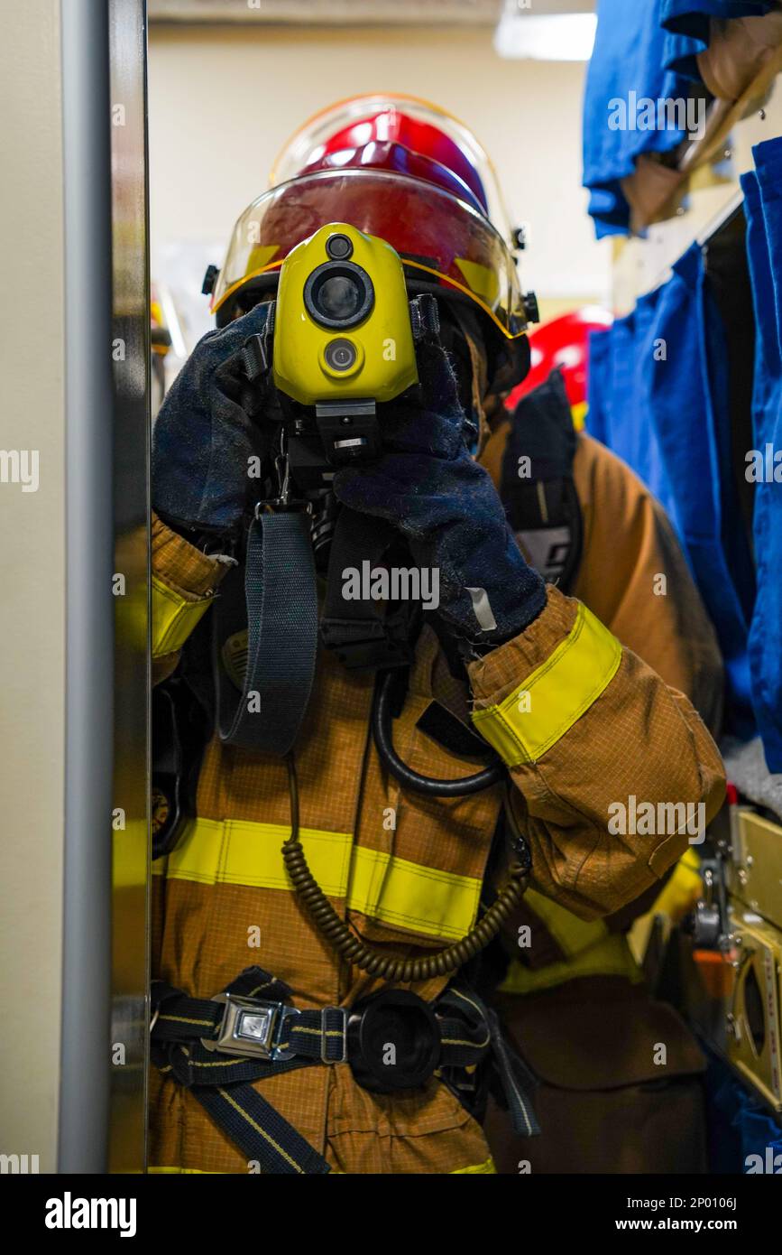 SINGAPORE (Jan. 21, 2023) Engineman Fireman Walker Glass, from Waco ...