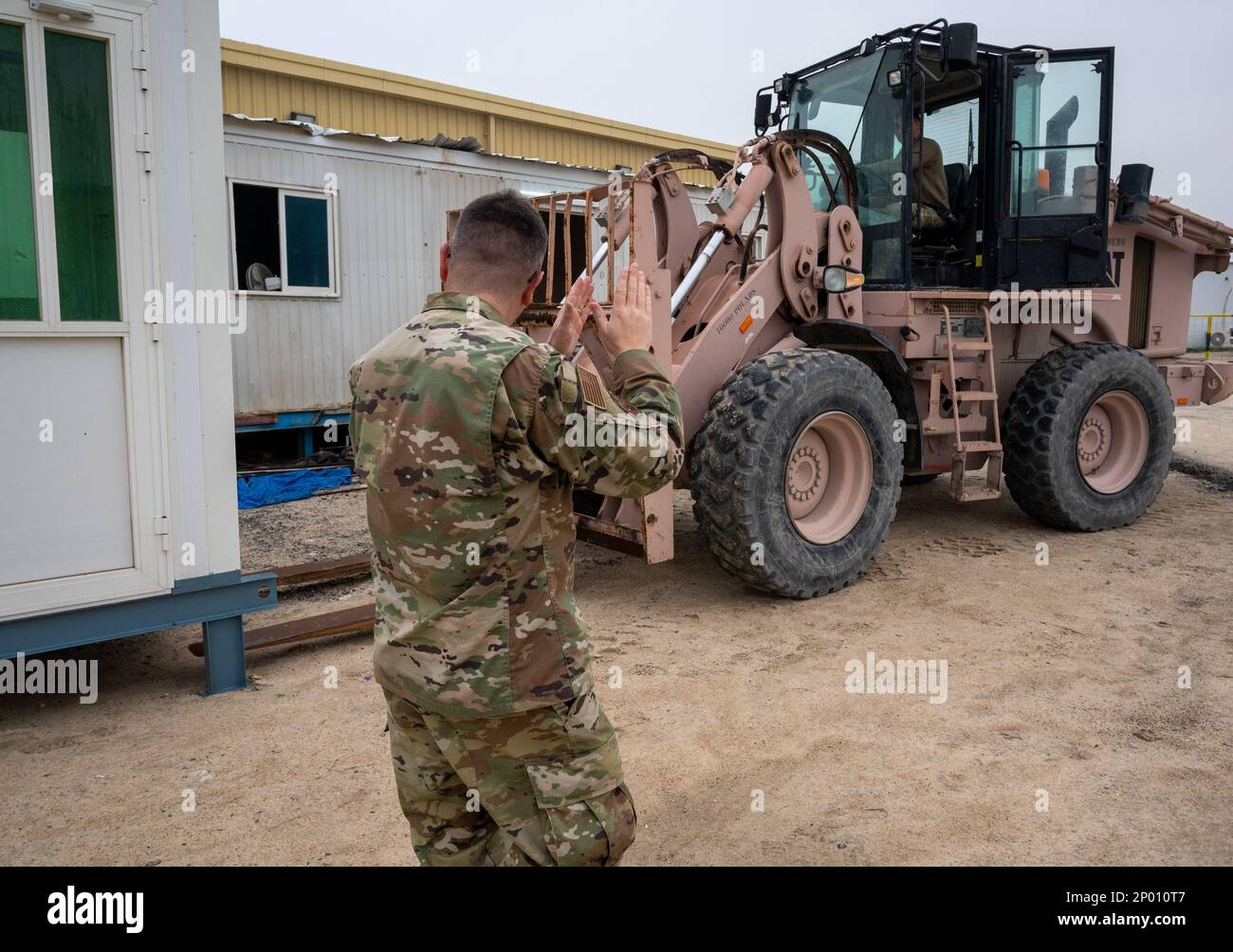 U.S. Air Force Airman 1st Class Isaiac Perez, 386th Expeditionary Civil ...