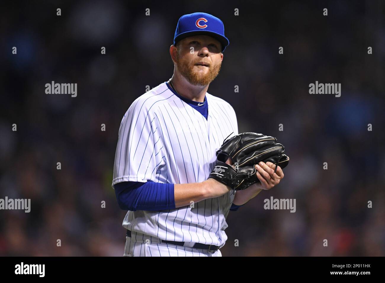 CHICAGO, IL - APRIL 18: Chicago Cubs starting pitcher Brett Anderson ...
