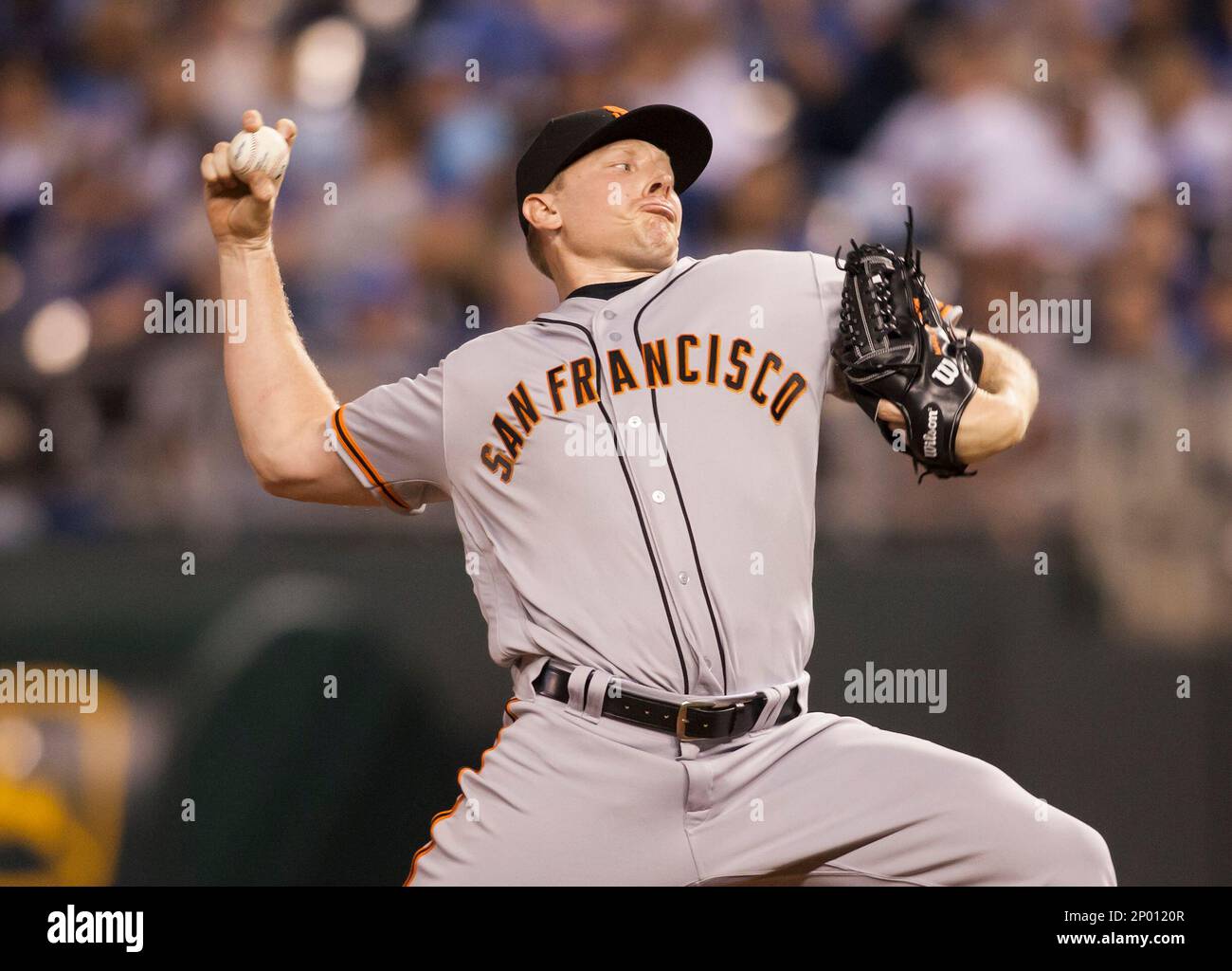 KANSAS CITY, MO - APRIL 18: San Francisco Giants Pitcher Derek Law (64 ...
