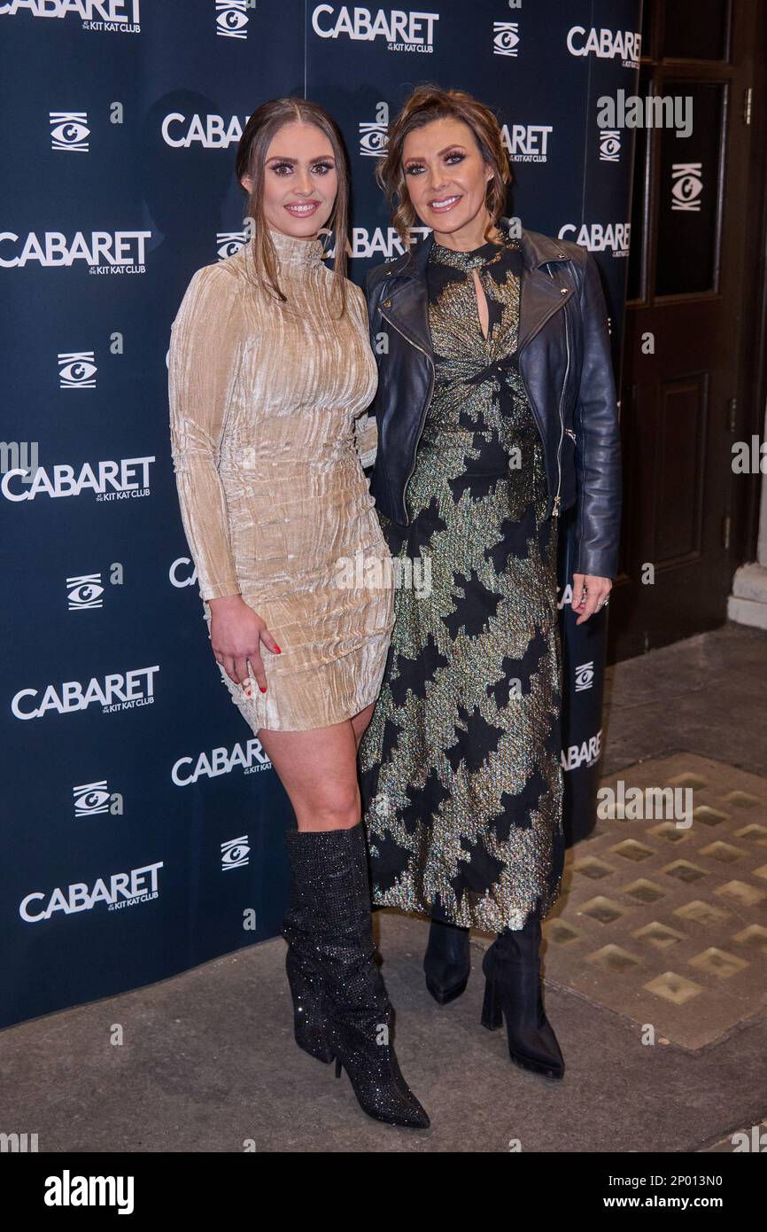 London, UK . 2 March, 2023 . Emilie Mae Cunliffe and Kym Marsh pictured ...