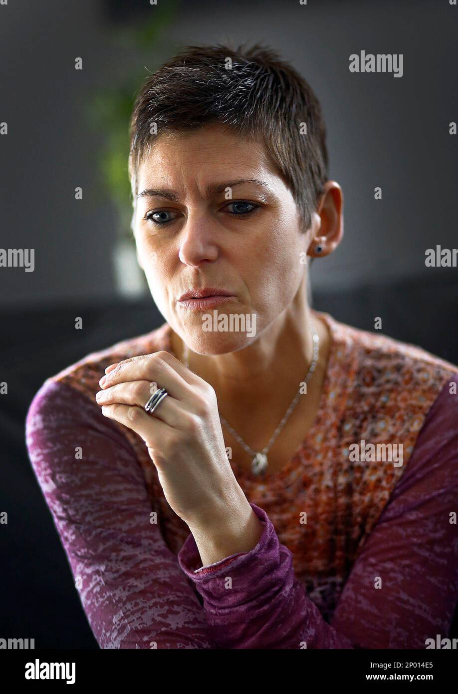 In this Mondy, March 20, 2017 photo, Patricia White talks about her ...