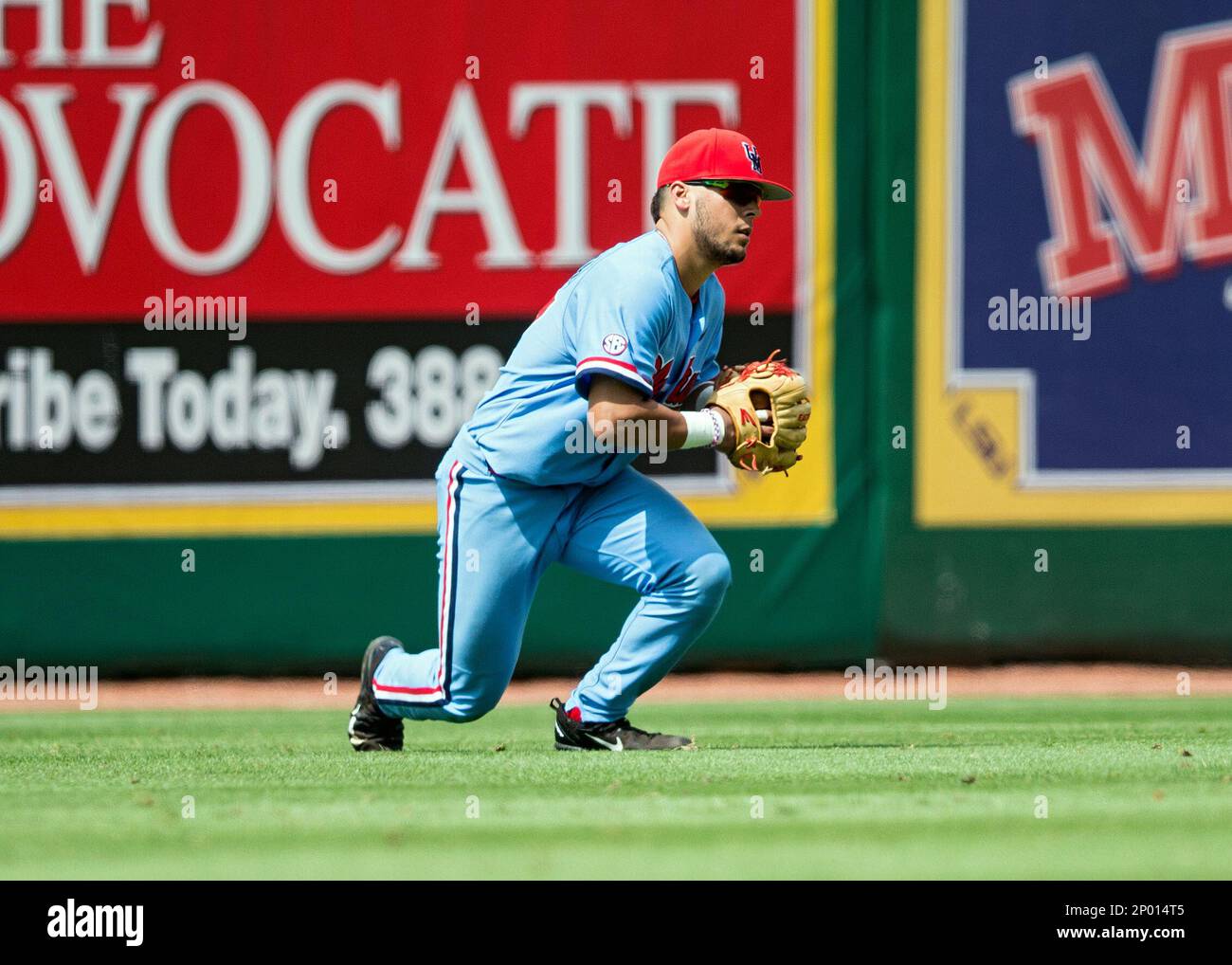 BATON ROUGE, LA - APRIL 15: Ole Miss Black Bears outfielder Bryan ...