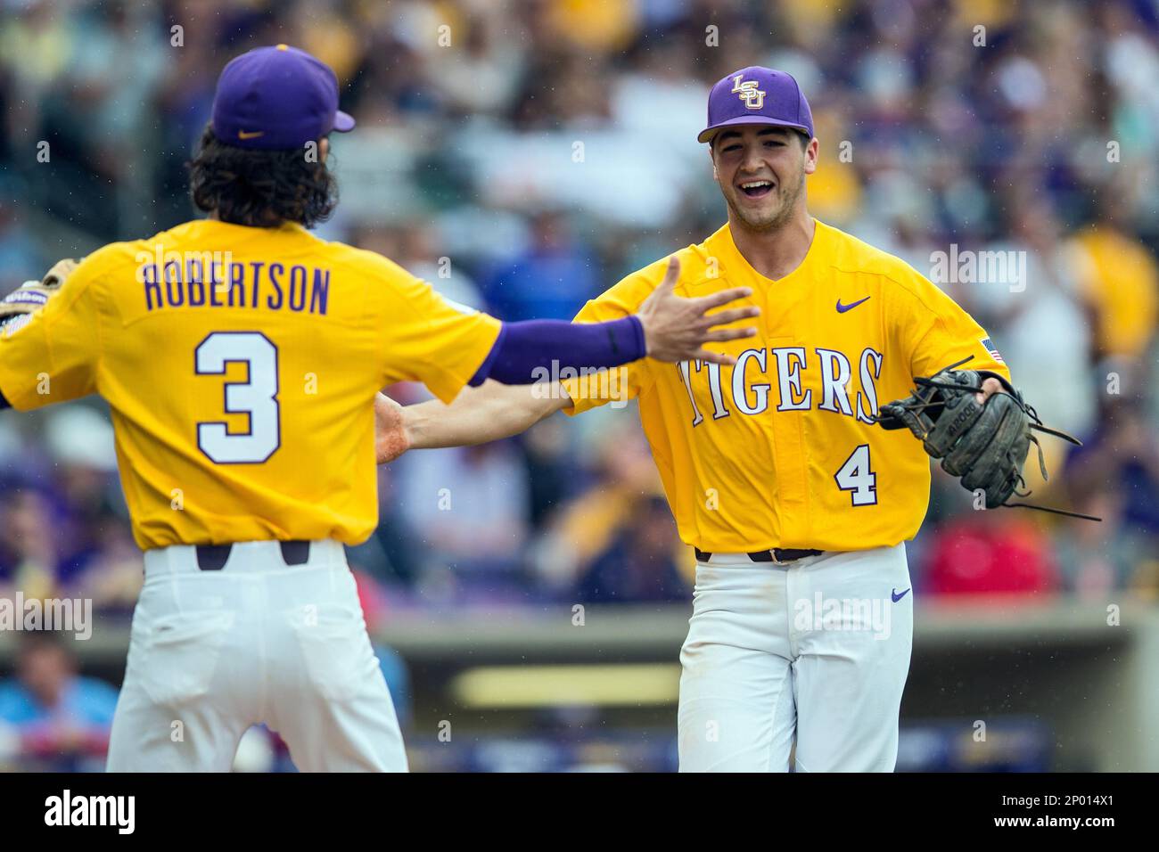 BATON ROUGE, LA - APRIL 15: LSU Tigers infielder Josh Smith (4 ...