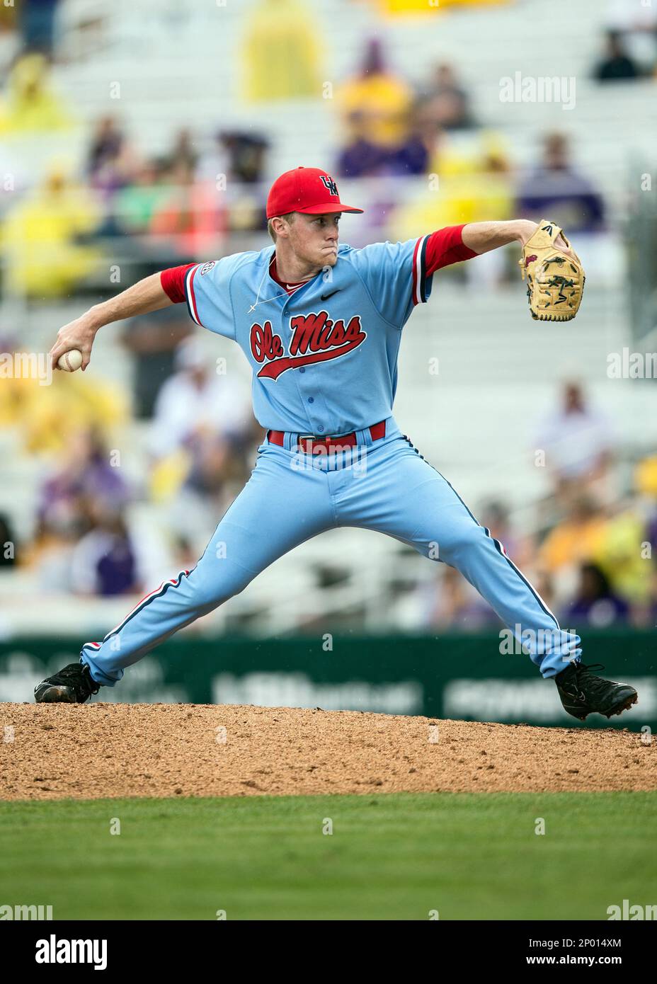 BATON ROUGE, LA - APRIL 15: Ole Miss Black Bears pitcher Will Stokes ...