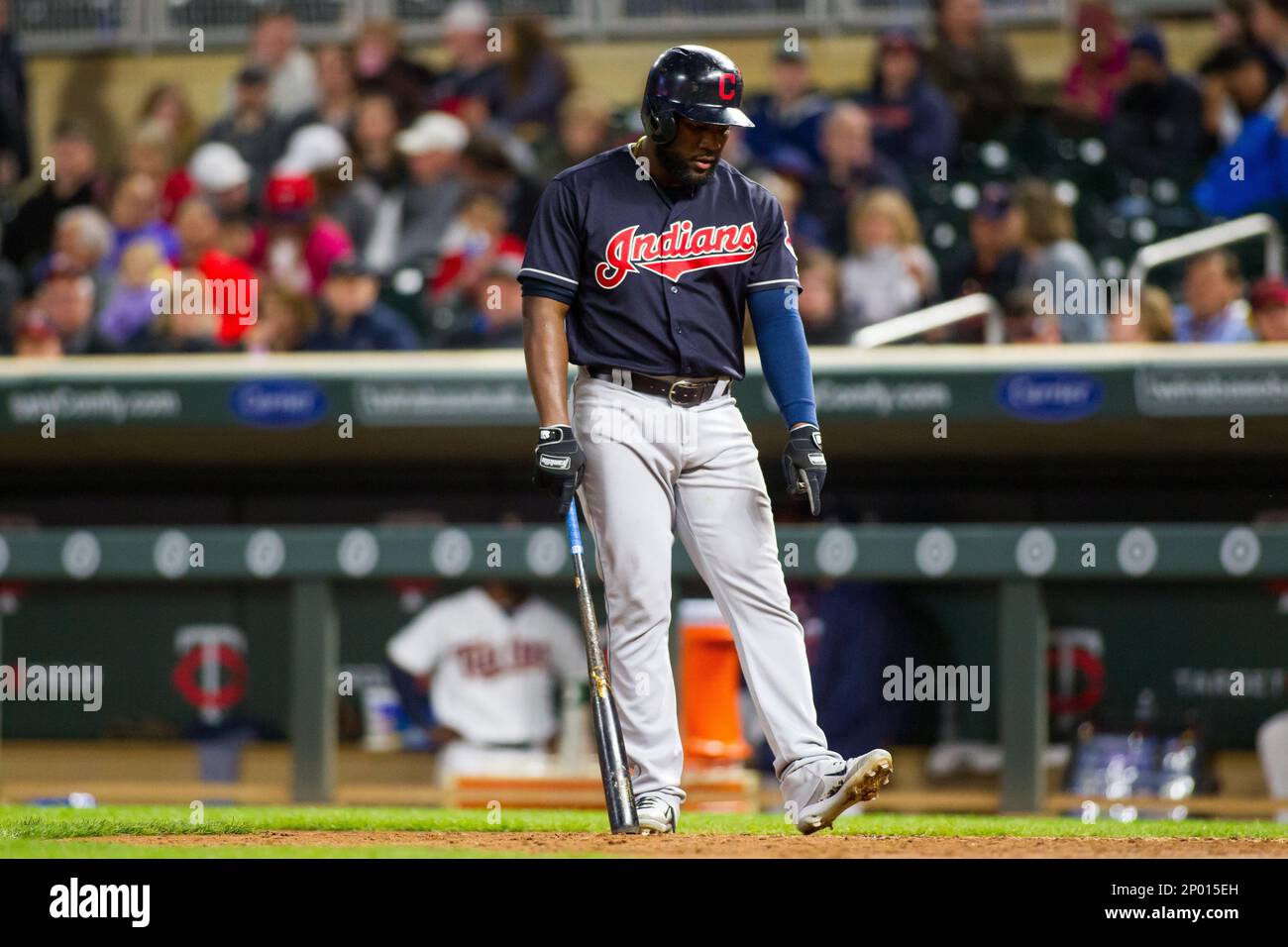 MINNEAPOLIS, MN - APRIL 17: Cleveland Indians right fielder Abraham ...