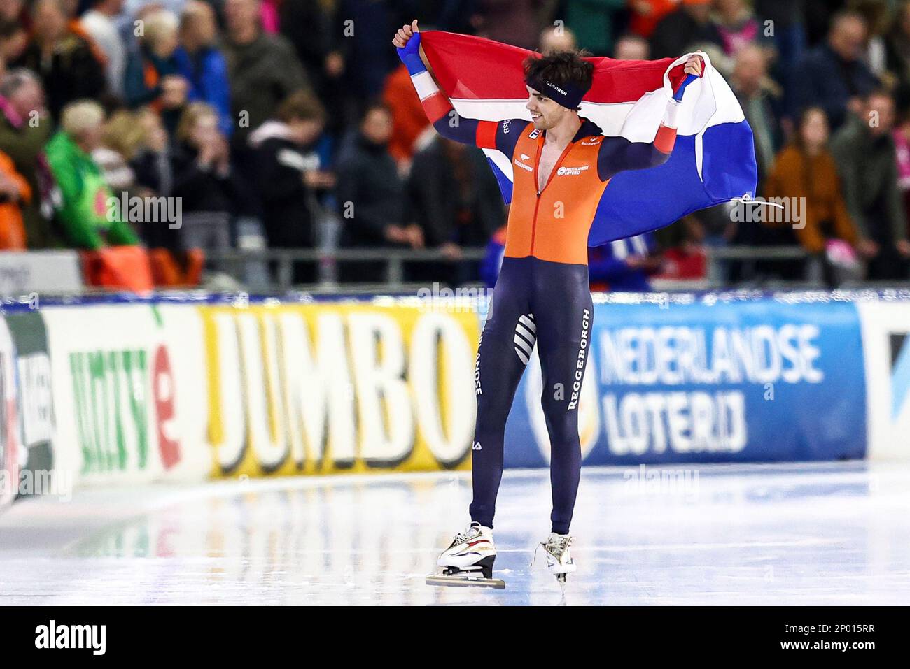 HERENVEEN - Netherlands, 02/03/2023, Patrick Roest (NED) wins the 5000 ...