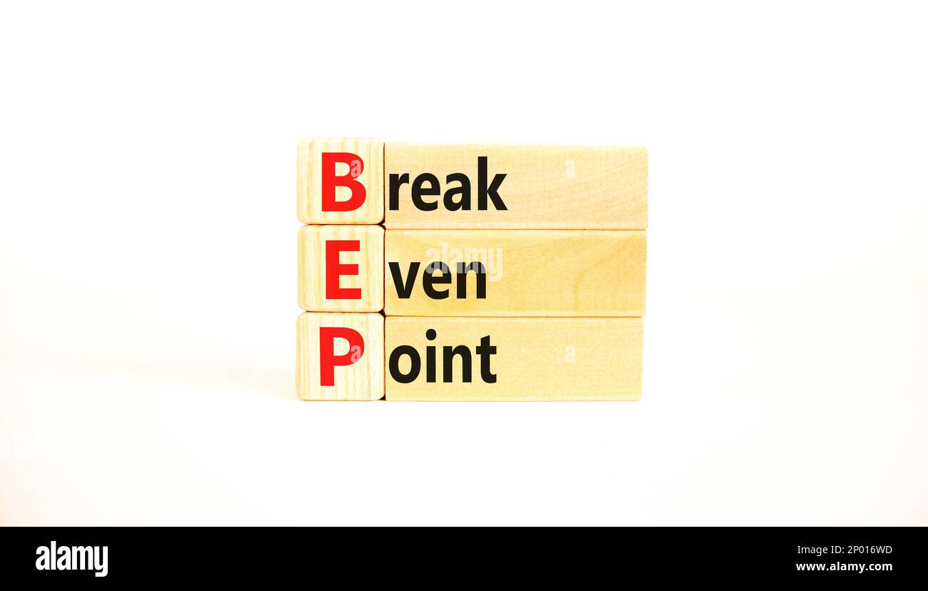 BEP break even point symbol. Concept words BEP break even point on ... BEP break even point symbol. Concept words BEP break even point on ...