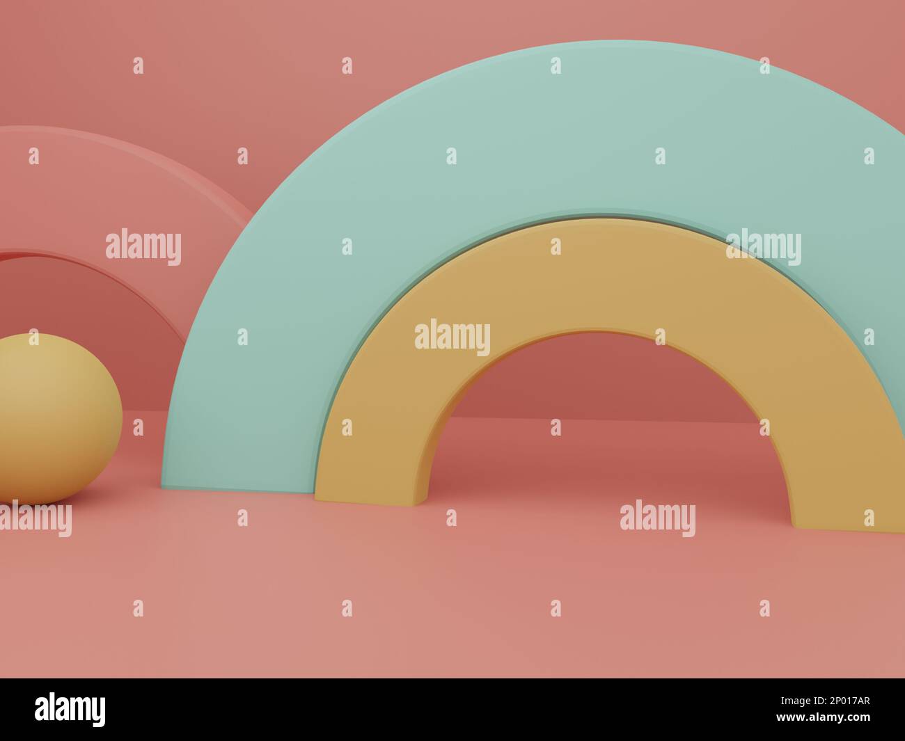 3D Rendering Multi Colors Studio Shot Product Display Background with ...