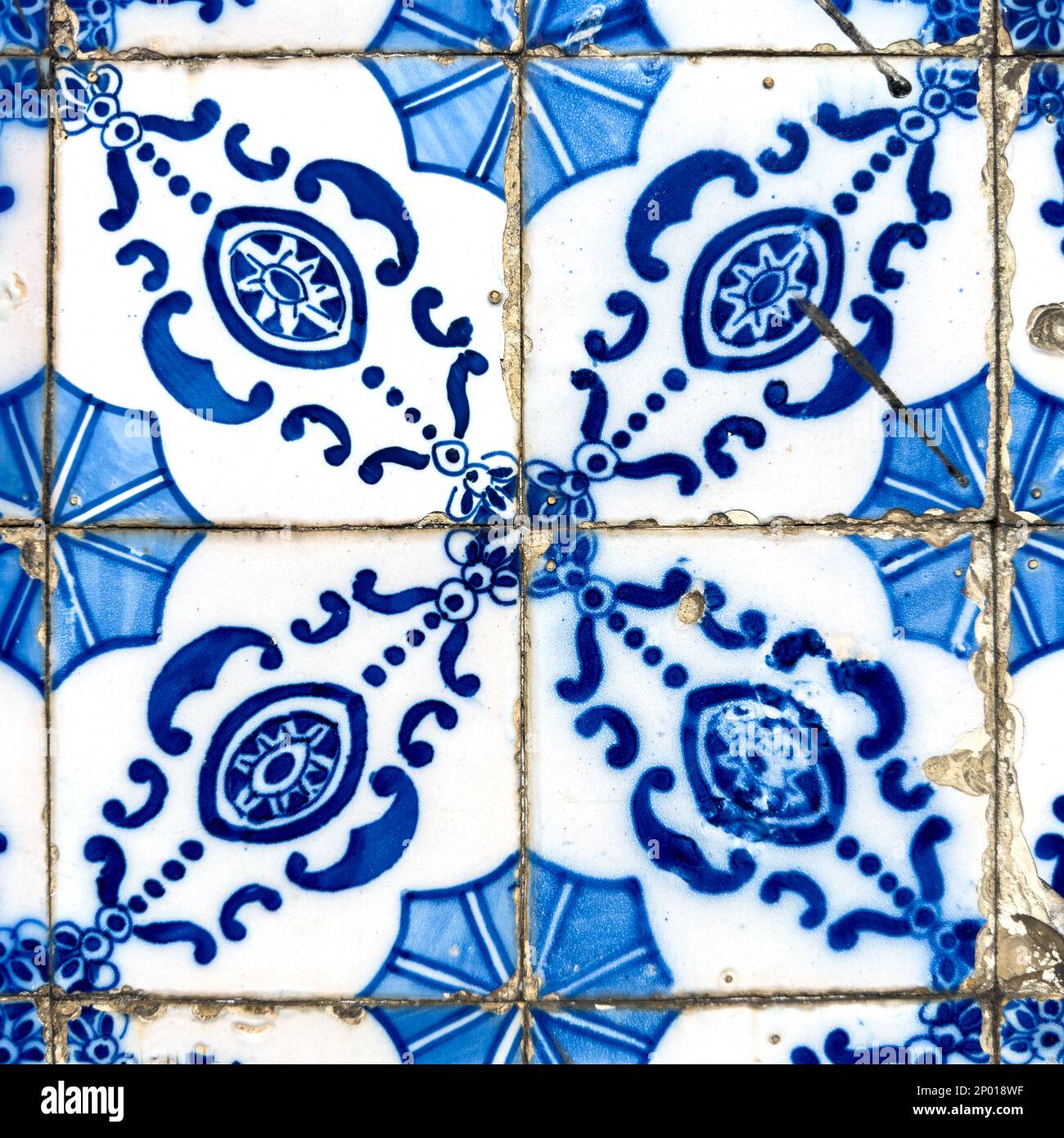 Vintage azulejos, traditional Portuguese tiles Stock Photo - Alamy